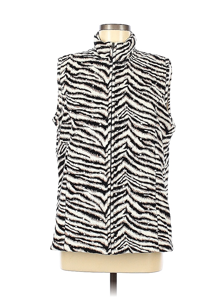 Quacker Factory Animal Print Black Vest Size M - 81% off | thredUP