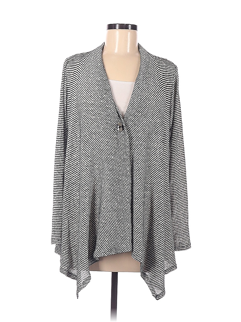 AB Studio Stripes Black Cardigan Size M - 70% off | thredUP