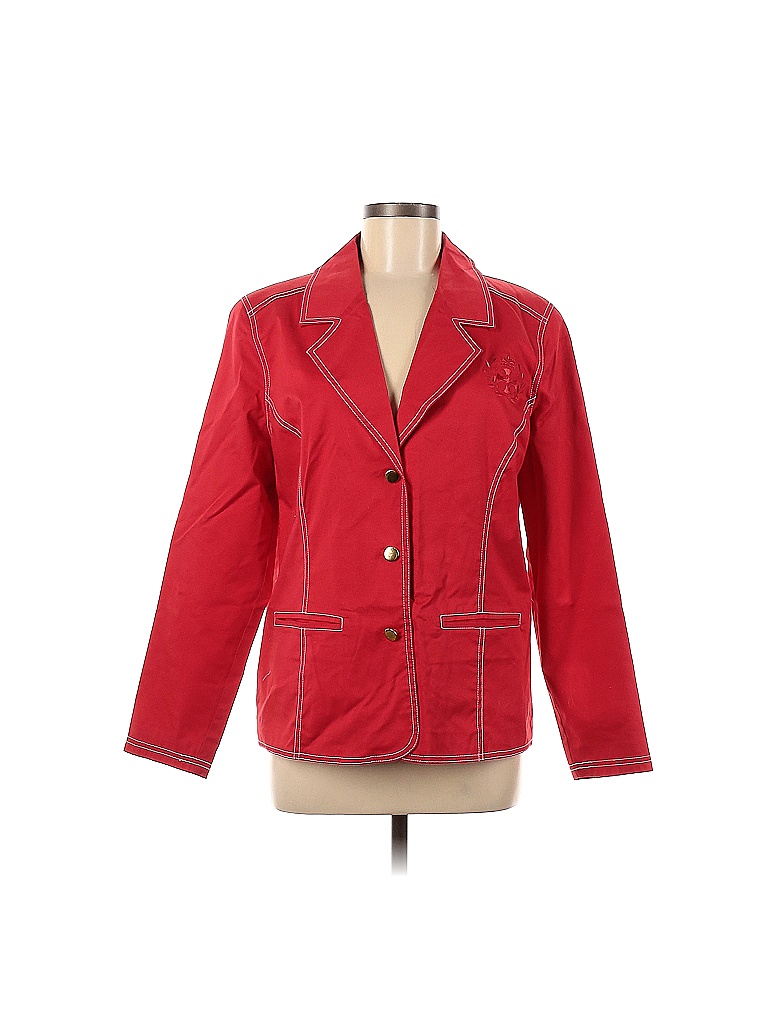 Koret Solid Colored Red Blazer Size M - 88% off | thredUP