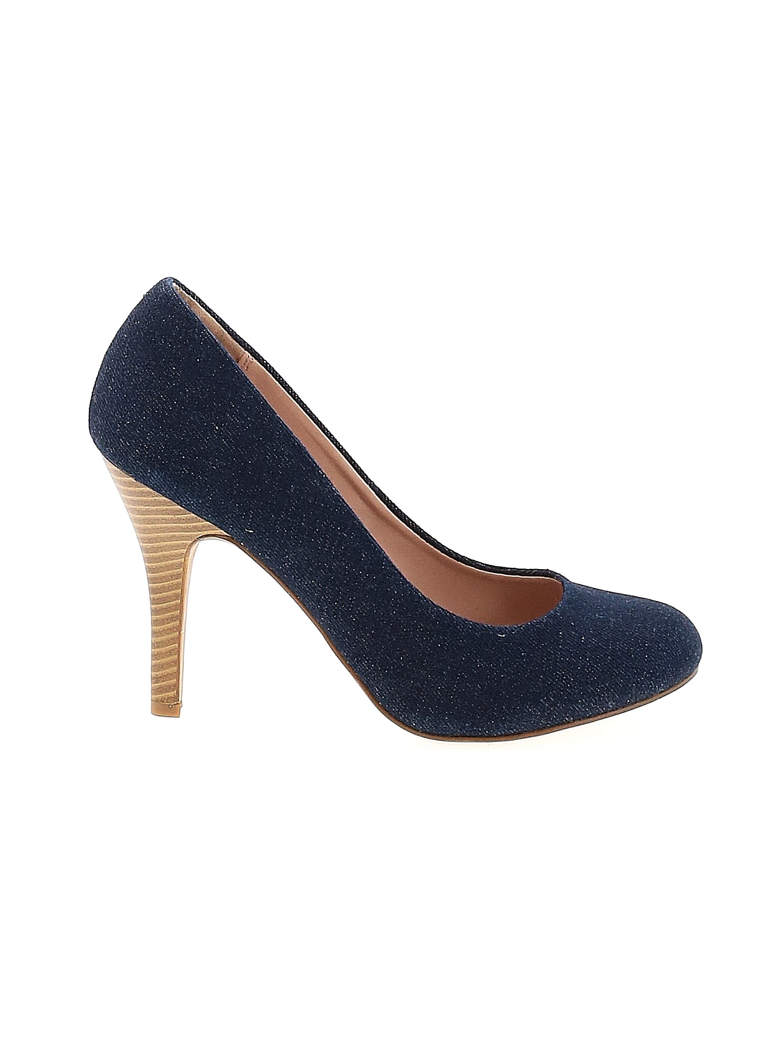 Kelly & Katie Solid Blue Heels Size 7 1/2 - 78% off | thredUP