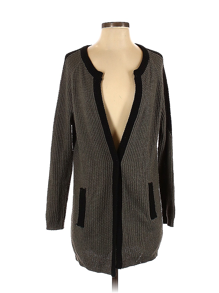 Dex Solid Gray Cardigan Size S - 68% off | thredUP