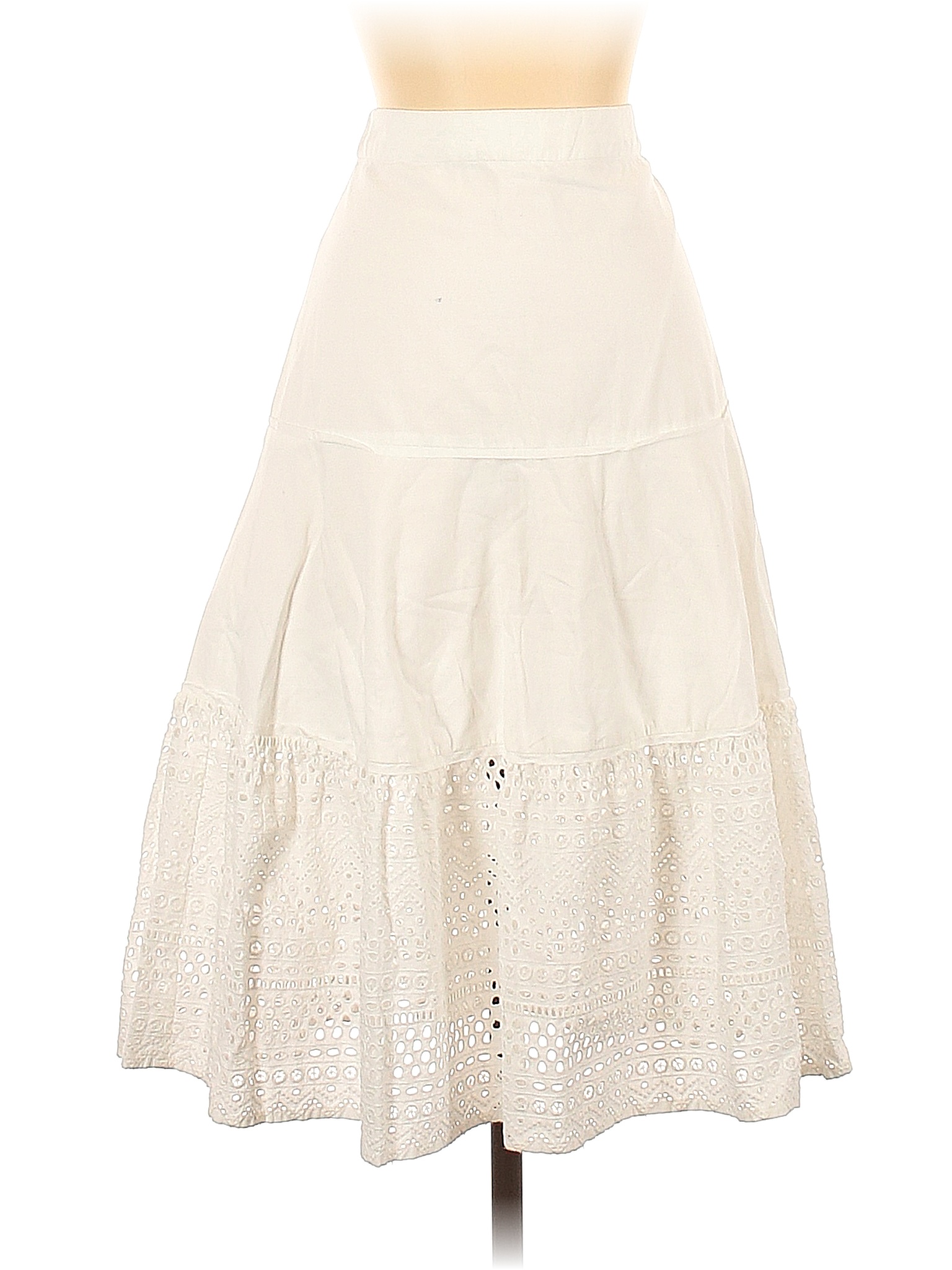 Point Sur 100% Cotton Solid White Casual Skirt Size 6 - 83% off | thredUP