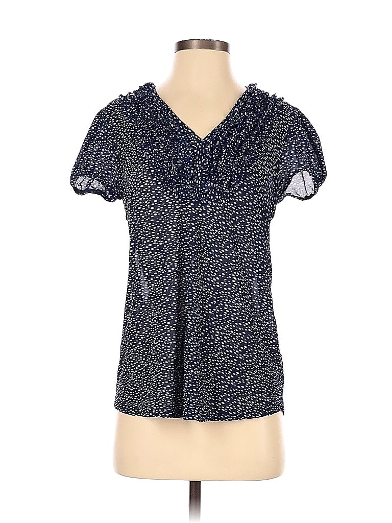 Siren Lily 100 Polyester Blue Short Sleeve Blouse Size S 66 Off