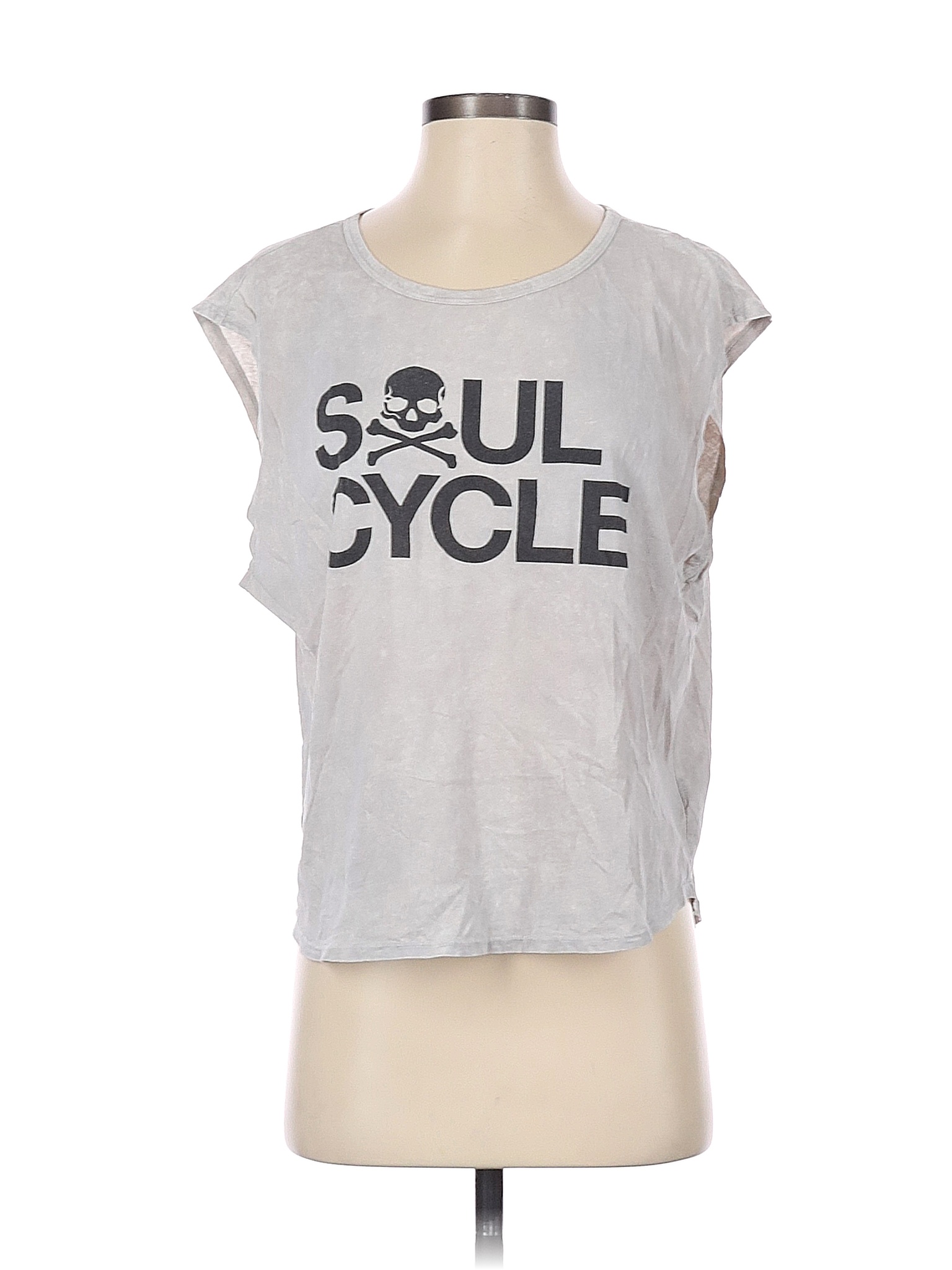 SoulCycle 100% Cotton Graphic Gray Active T-Shirt Size S - 87% off ...