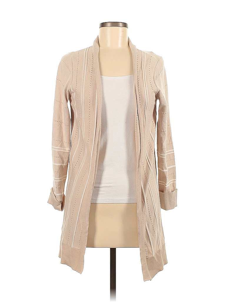 Hem & Thread Solid Tan Cardigan Size L - 78% off | thredUP