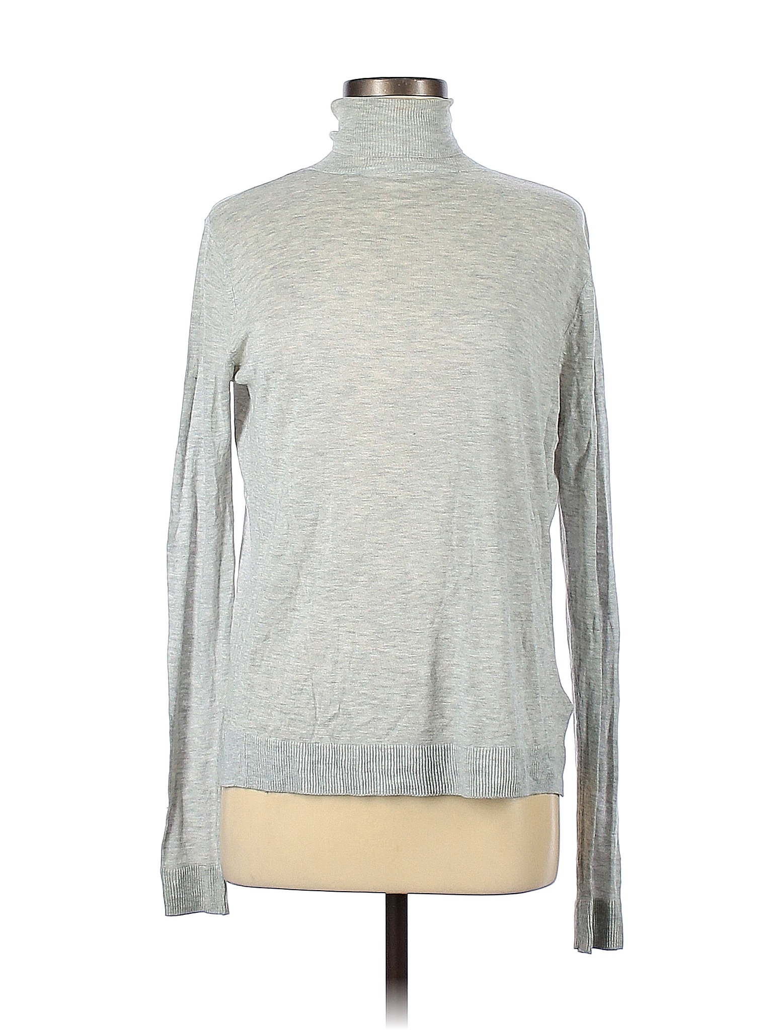 H&M Color Block Marled Gray Turtleneck Sweater Size M - 78% off | thredUP