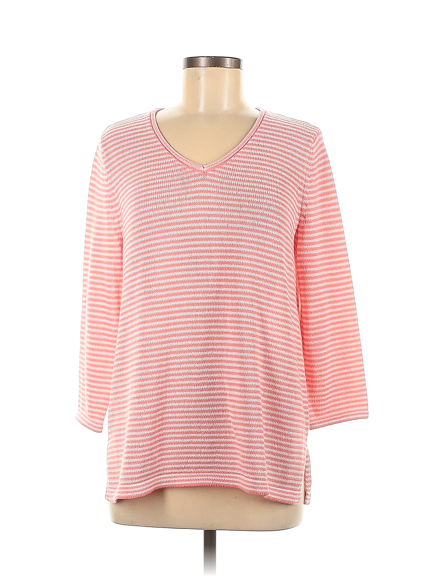 Talbots Outlet Stripes Colored Orange Pullover Sweater Size M - 76% off ...