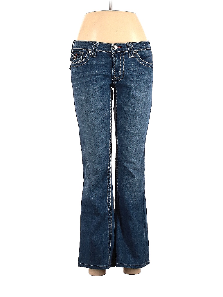 Plastic by Gly Solid Blue Jeans 29 Waist - 81% off | thredUP