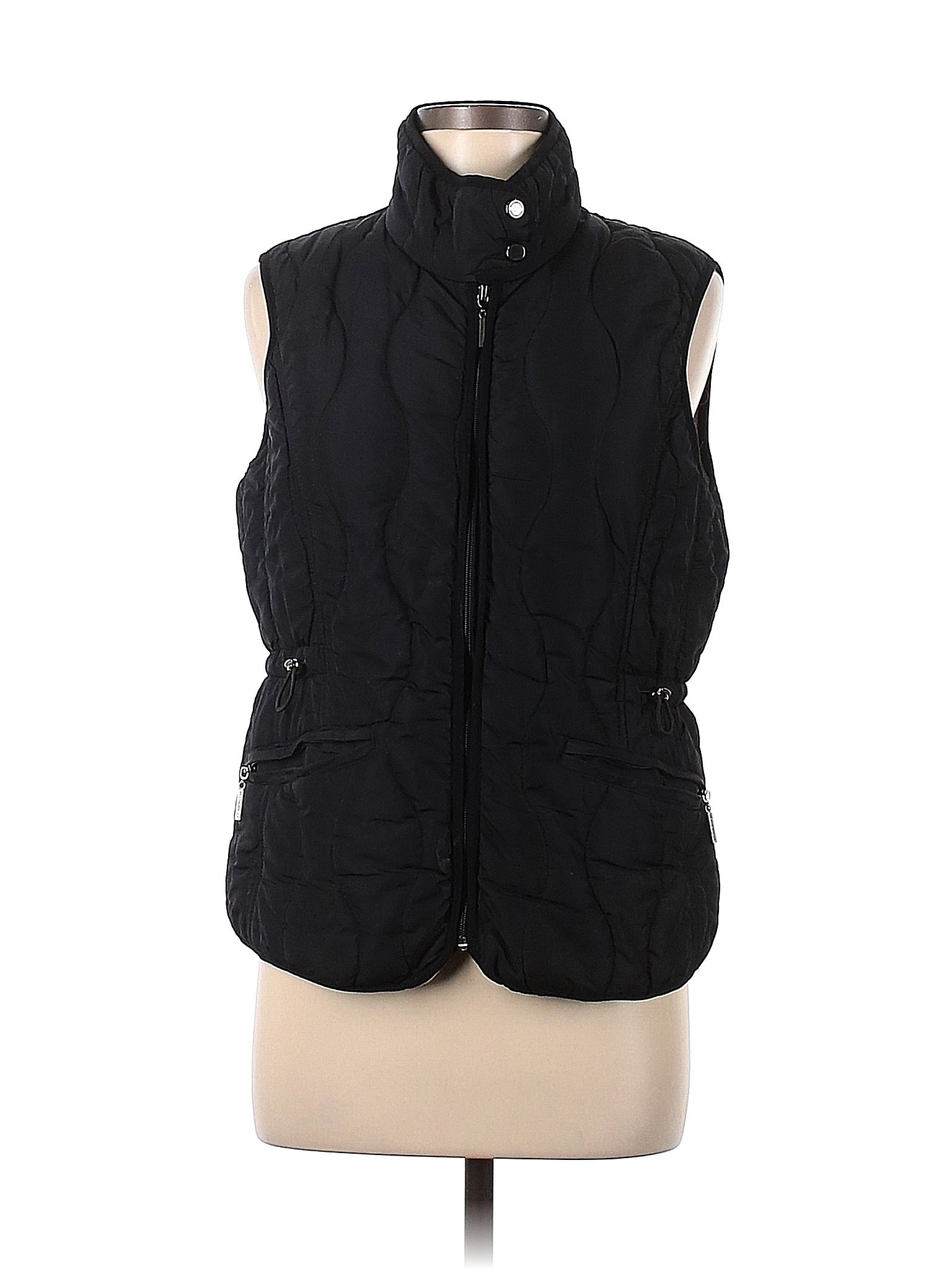 Weatherproof 100% Polyester Solid Black Vest Size M - 75% off | thredUP