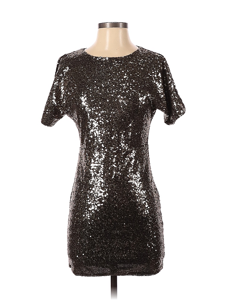 Sheinside Solid Black Tan Cocktail Dress Size S - 60% off | thredUP