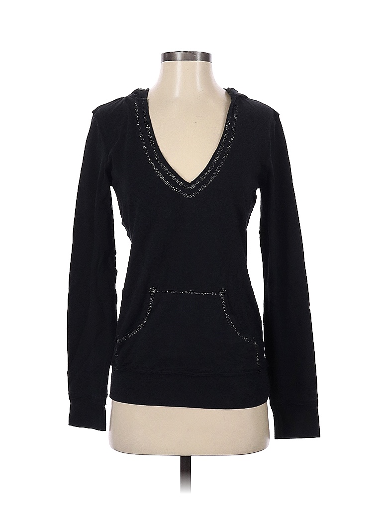 Maurices Solid Black Pullover Hoodie Size S - 80% off | thredUP