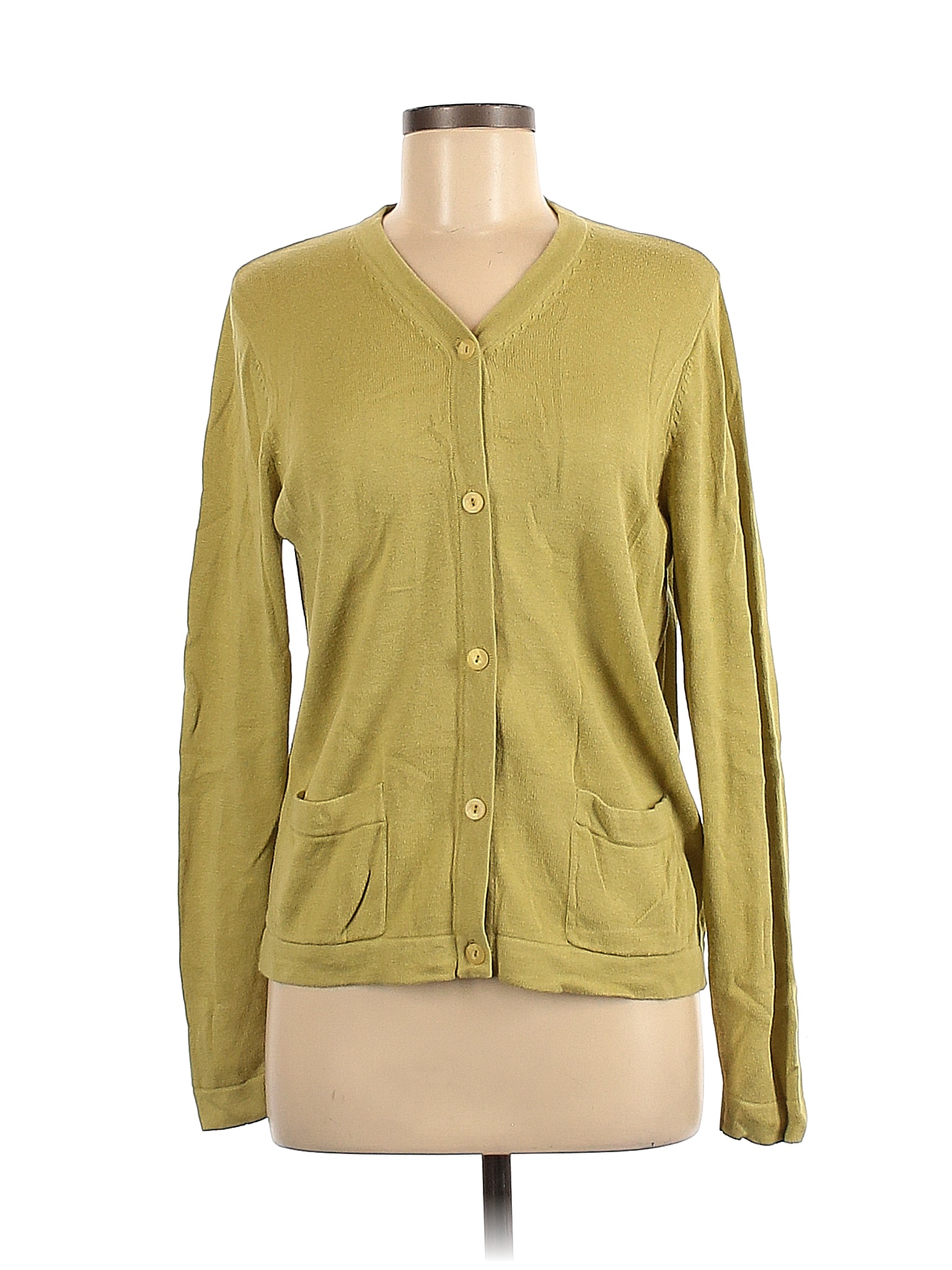 Spiegel Solid Green Cardigan Size M 87 Off Thredup