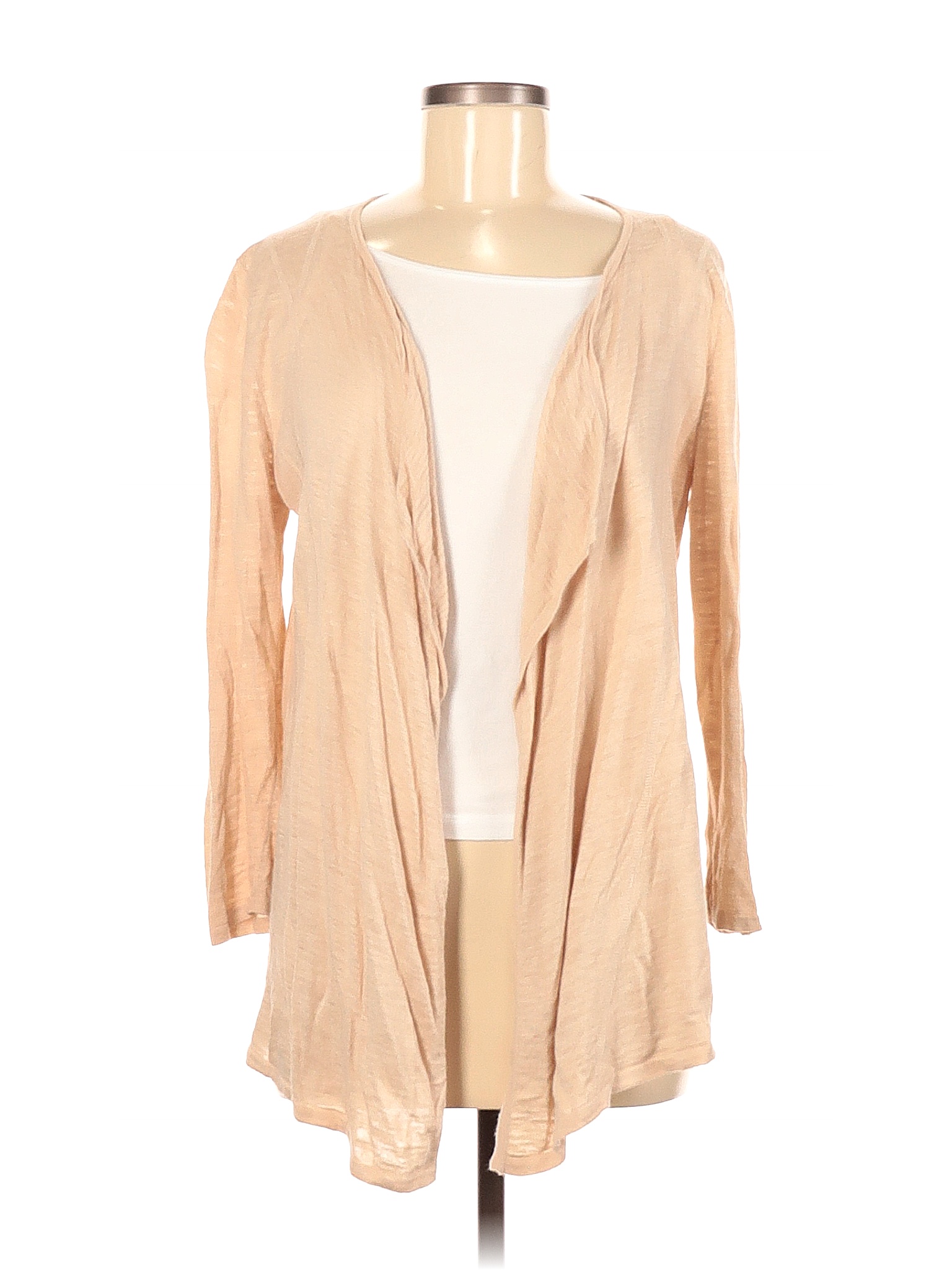 Cable & Gauge Solid Tan Cardigan Size M - 68% off | thredUP