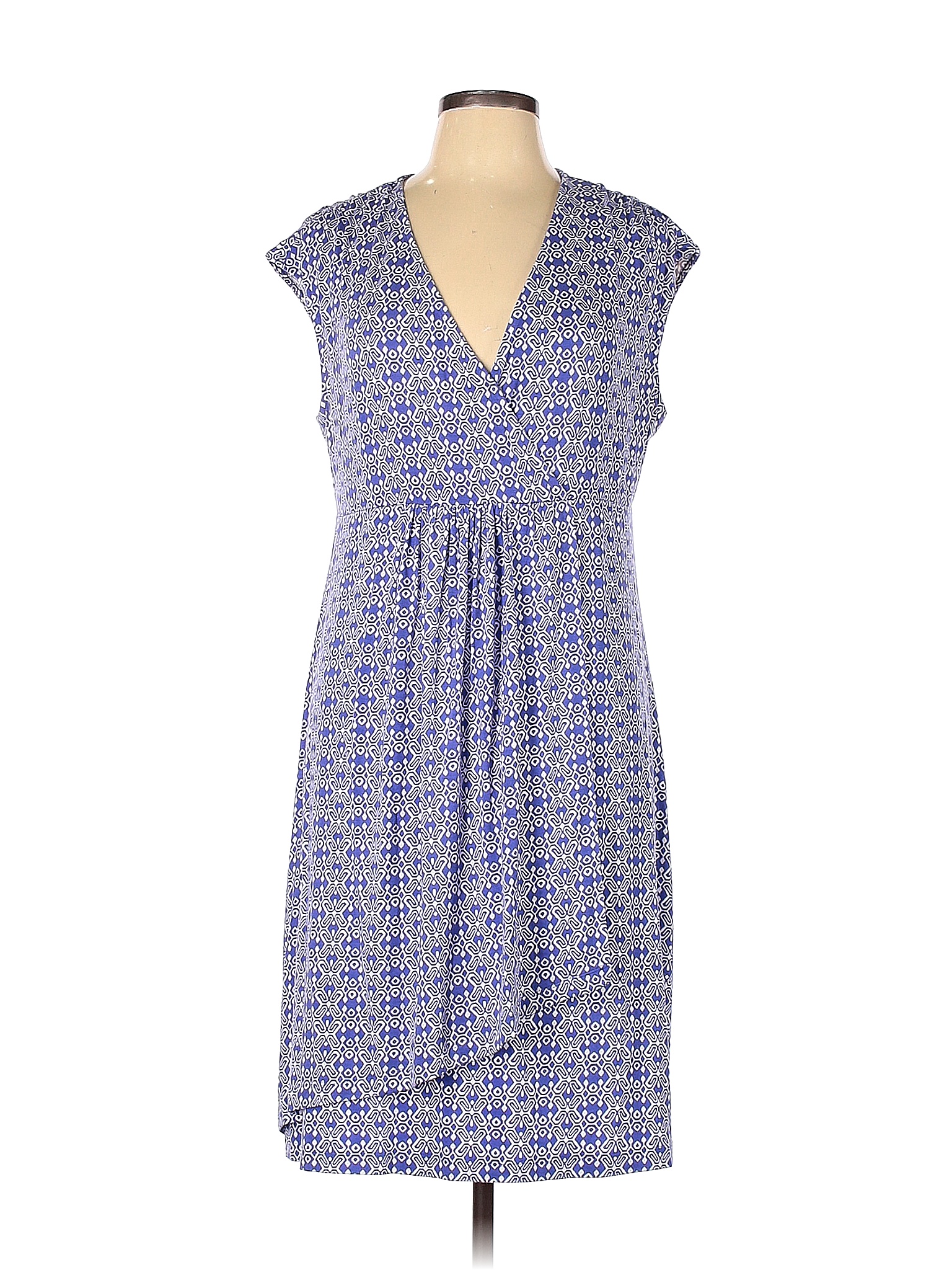 Soma Floral Blue Casual Dress Size L - 51% off | thredUP