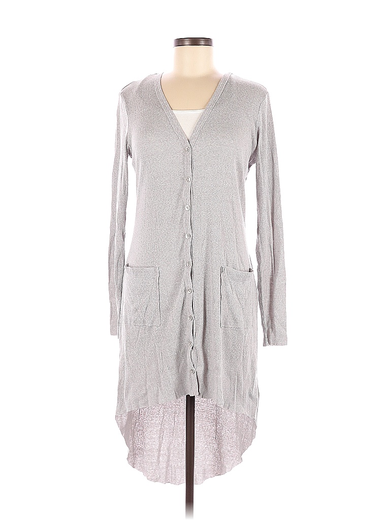 Ruff Hewn Solid Gray Cardigan Size M - 81% off | thredUP