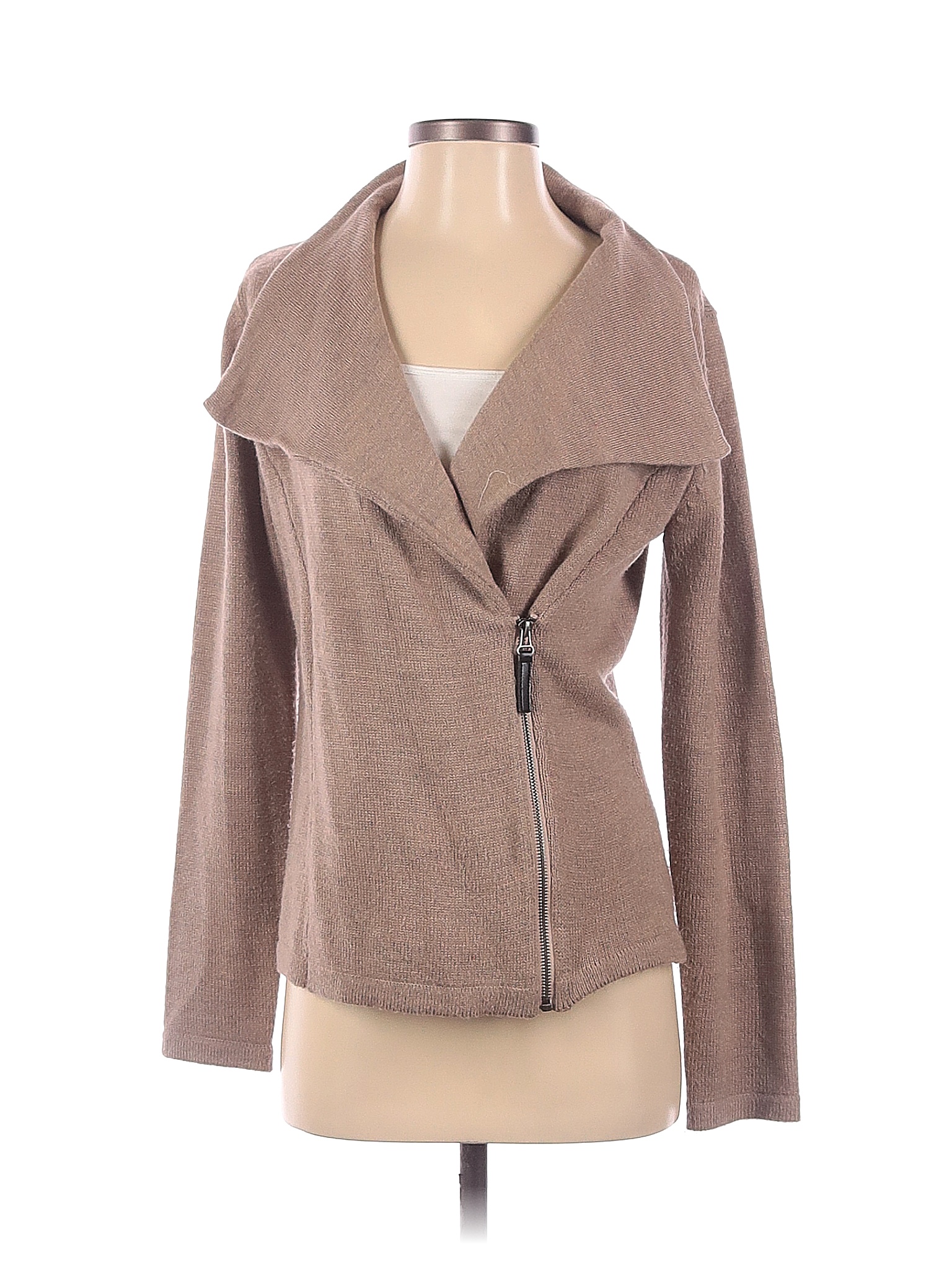 Neely 100% Acrylic Solid Colored Tan Jacket Size S - 87% off | thredUP