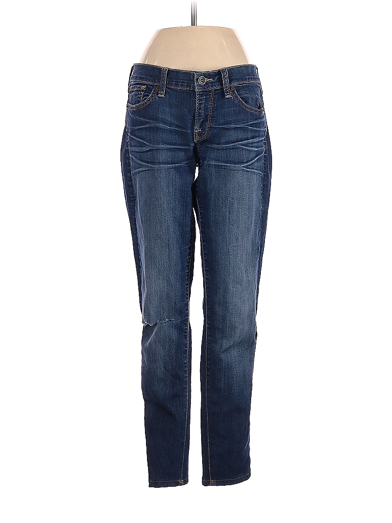 Lucky Brand Solid Blue Jeans Size 4 - 92% off | thredUP