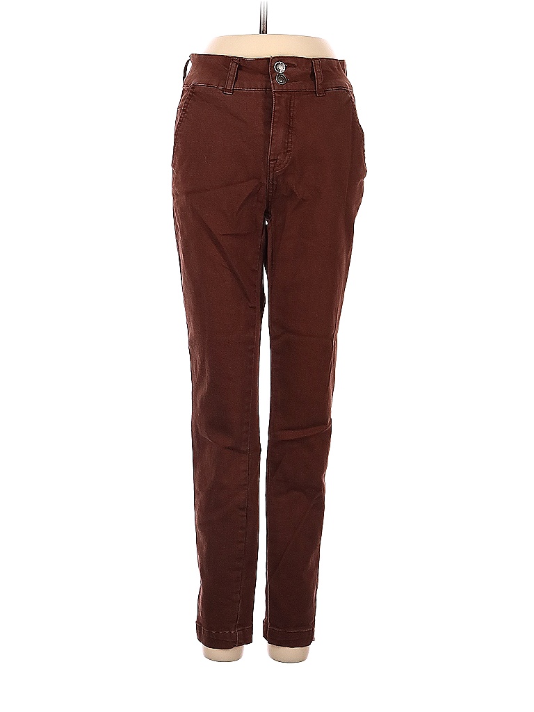 STUDIO BLUE Solid Colored Brown Jeans 25 Waist - 89% off | thredUP