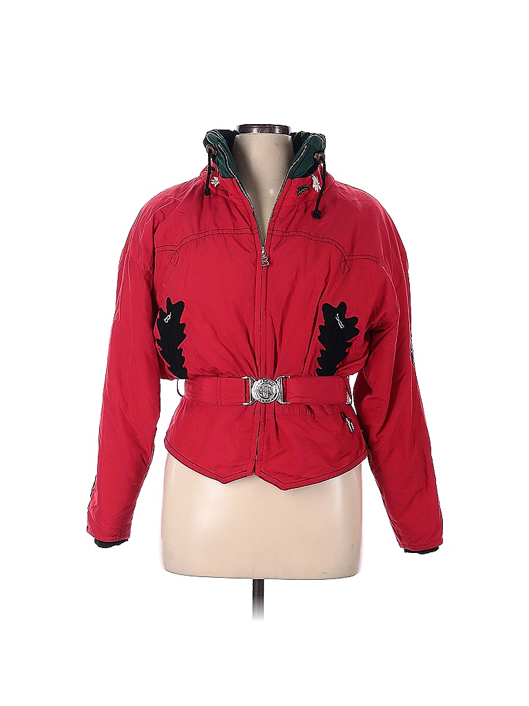 Bogner Solid Red Jacket Size 14 - 82% off | ThredUp