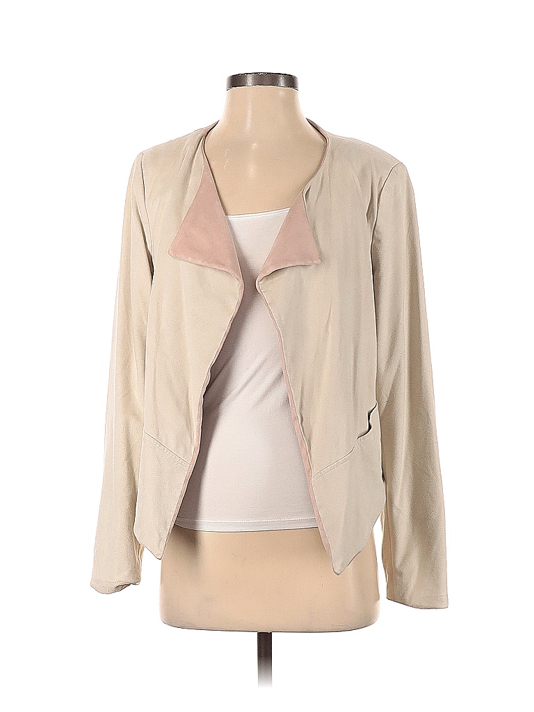 The Limited Solid Colored Ivory Jacket Size S - 88% off | thredUP