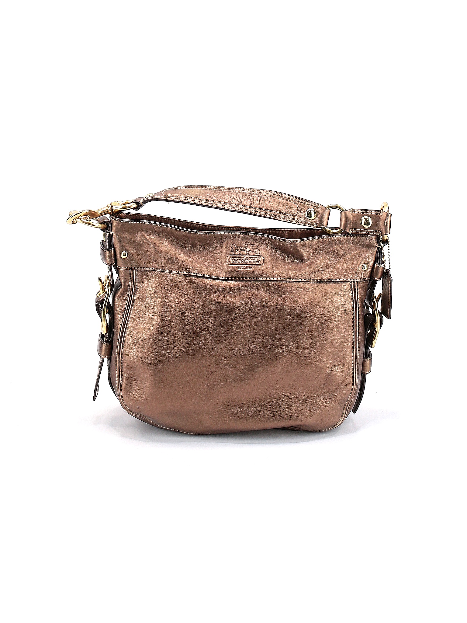 Coach Solid Brown Leather Hobo One Size - 79% off | thredUP