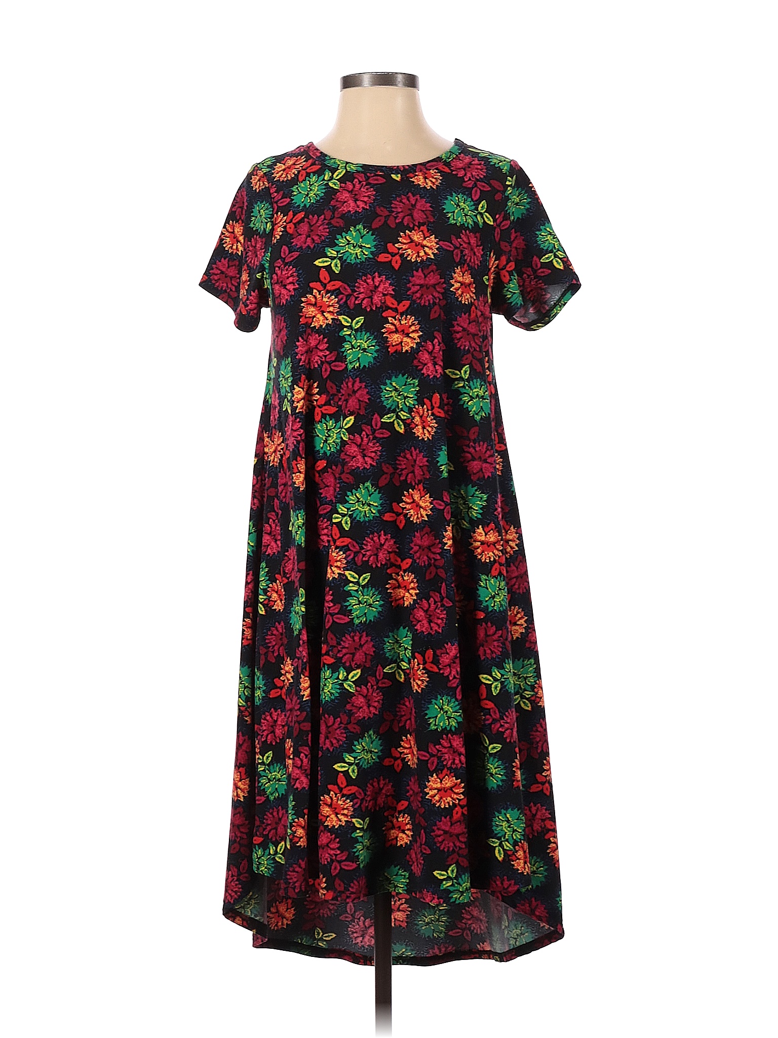 Lularoe Floral Multi Color Orange Casual Dress Size Xs 86 Off Thredup