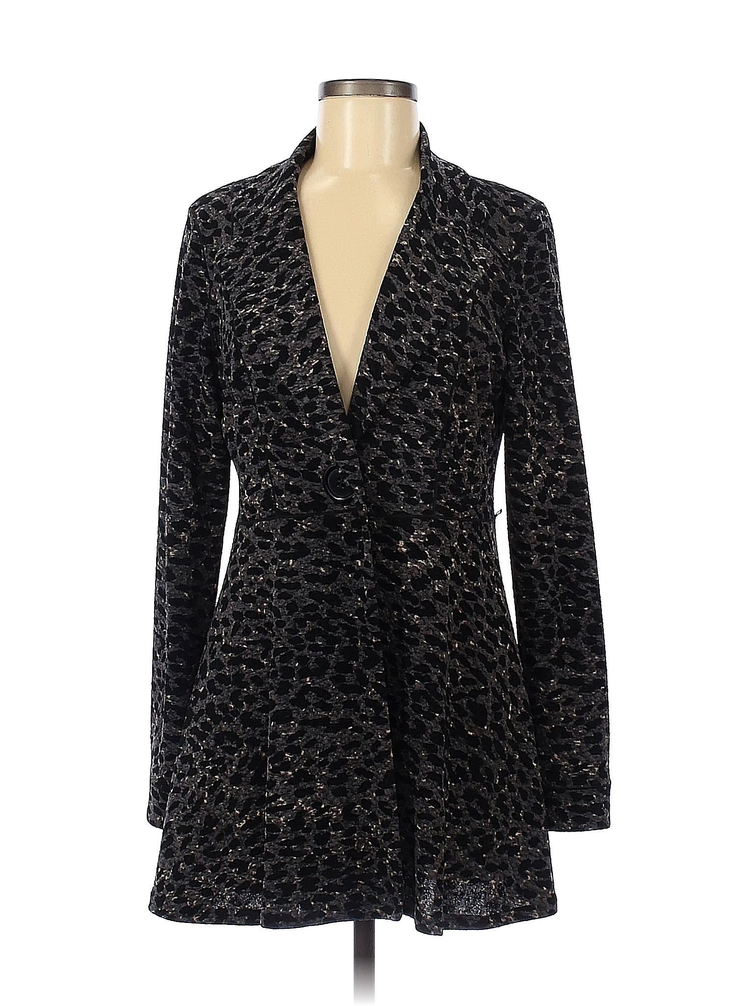 Eva Varro Black Gray Jacket Size M - 75% off | thredUP