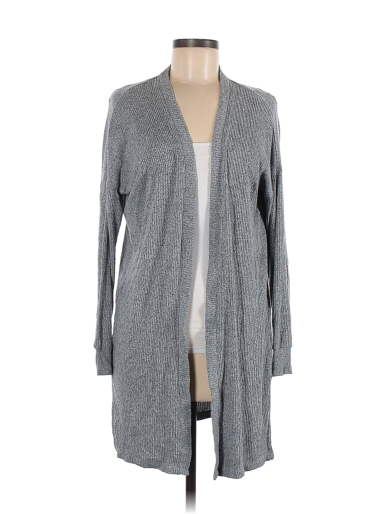 Garage Solid Gray Cardigan Size M - 79% off | thredUP