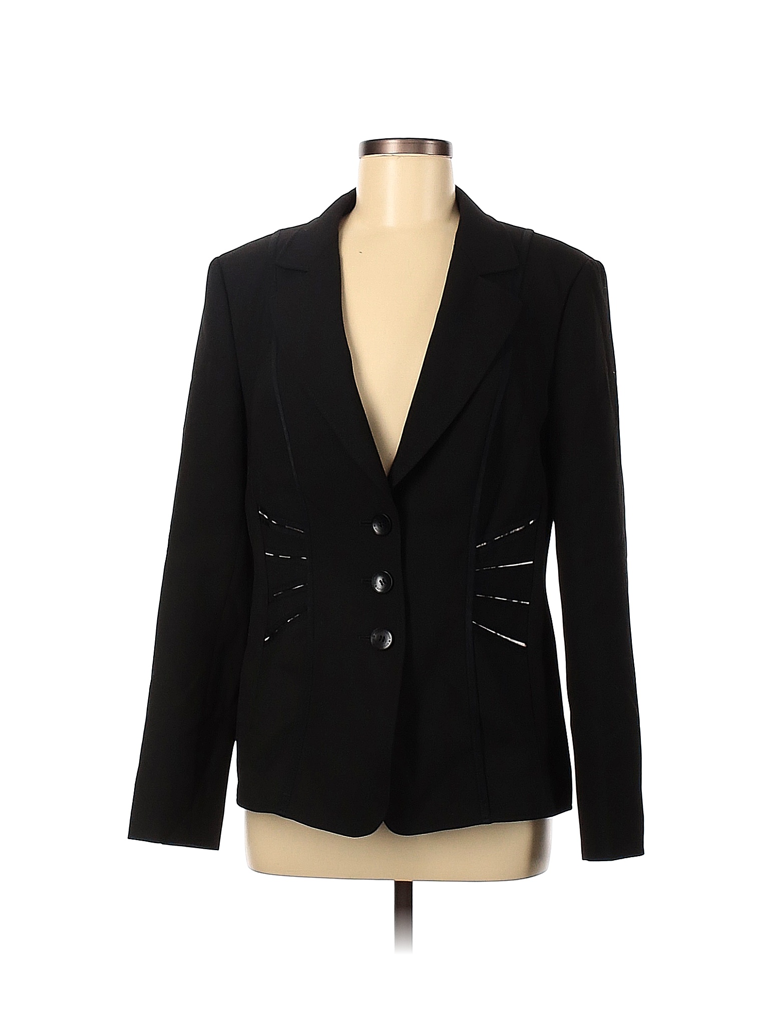 Basler 100% Acrylic Solid Black Blazer Size 40 (EU) - 96% off | thredUP