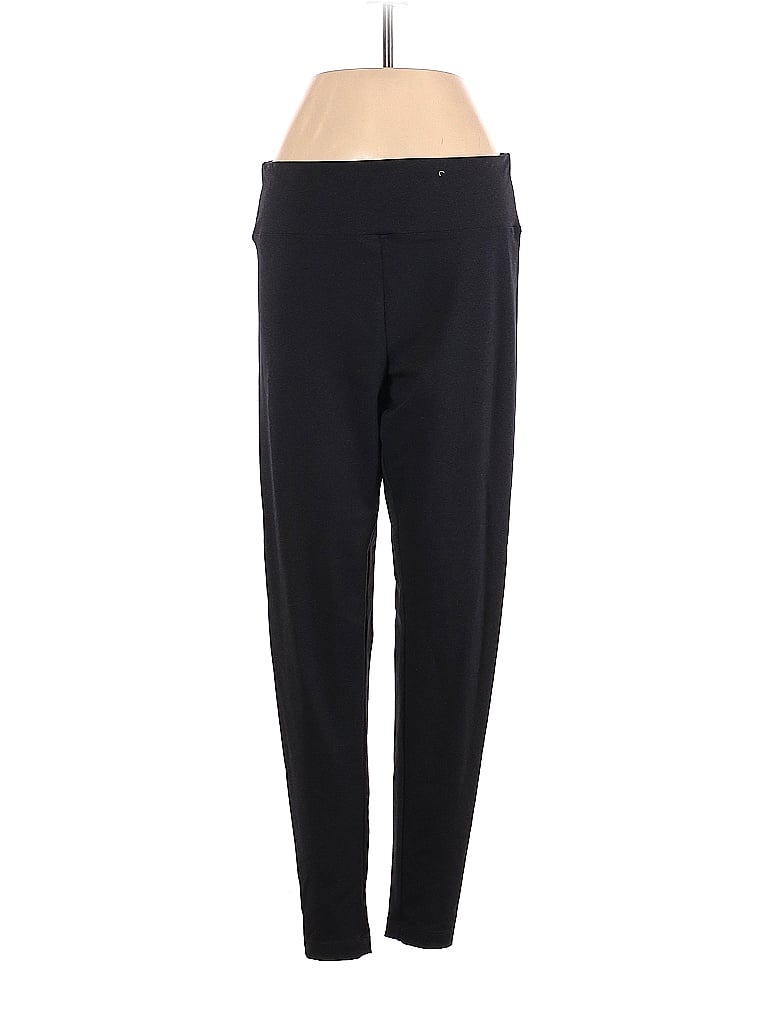 Matty M Solid Black Gray Active Pants Size L - 89% off | thredUP