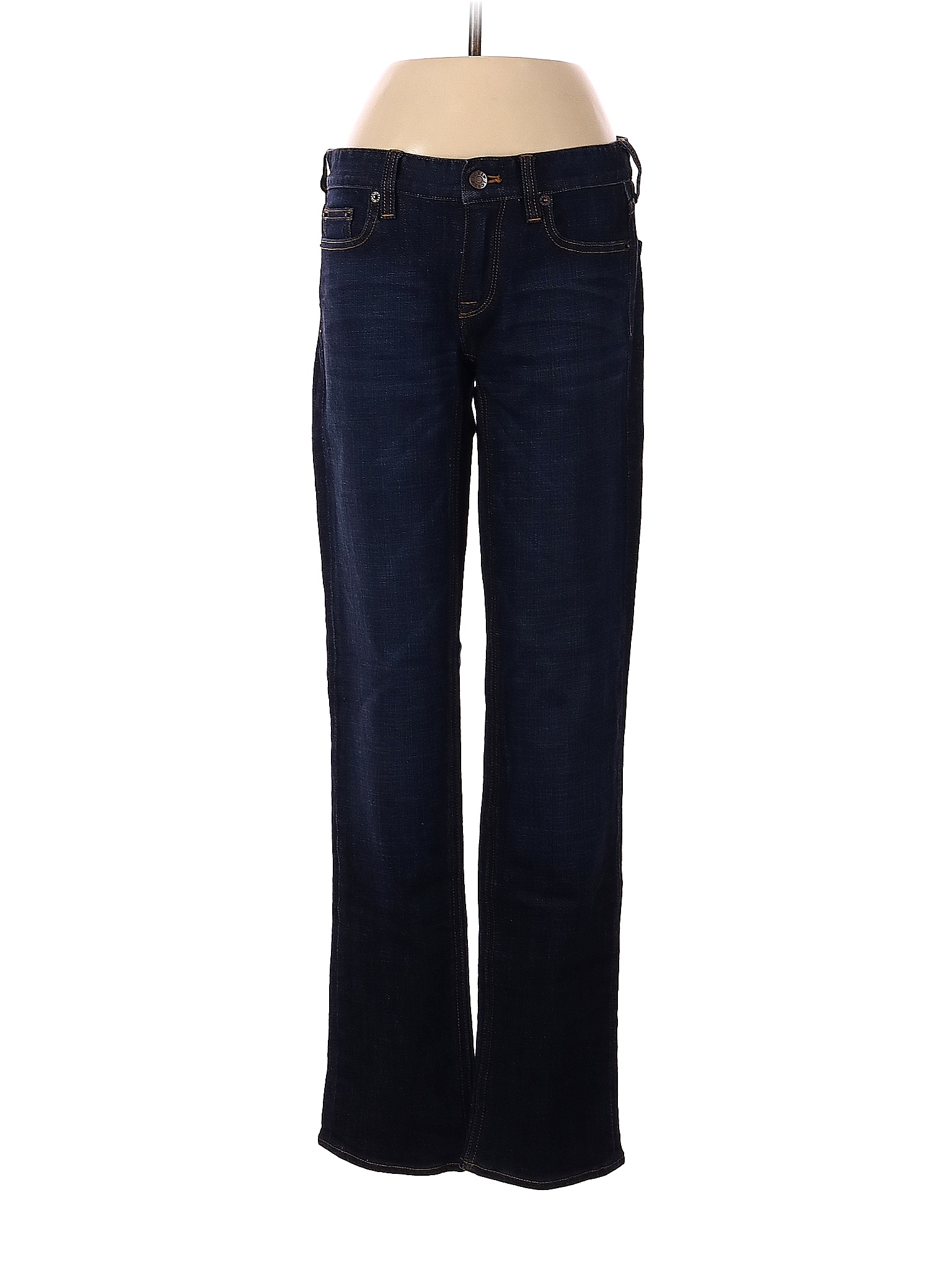 J Crew Factory Store Solid Blue Jeans 25 Waist 91 Off Thredup