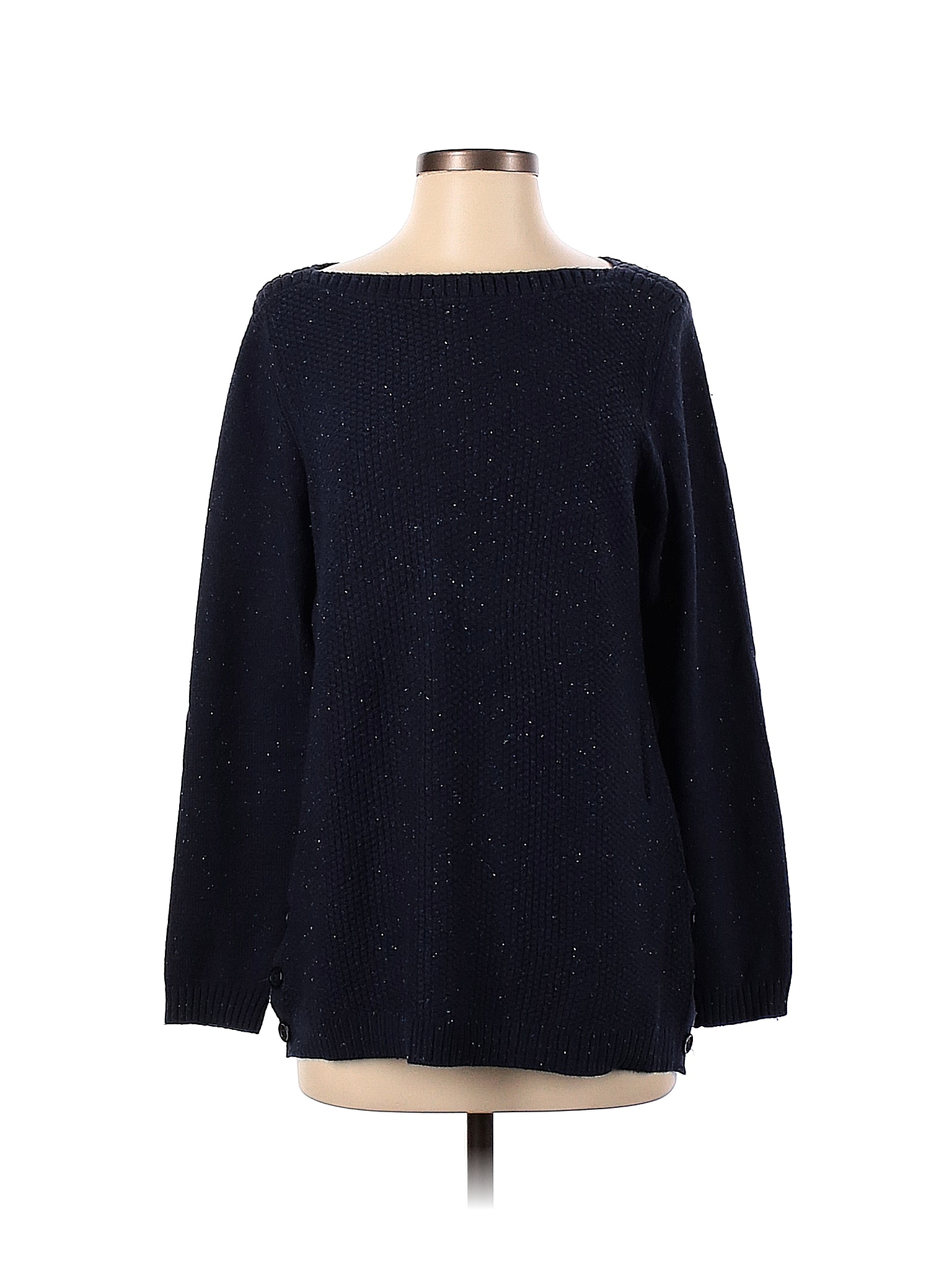 Talbots Outlet Color Block Black Blue Pullover Sweater Size S - 73% off ...