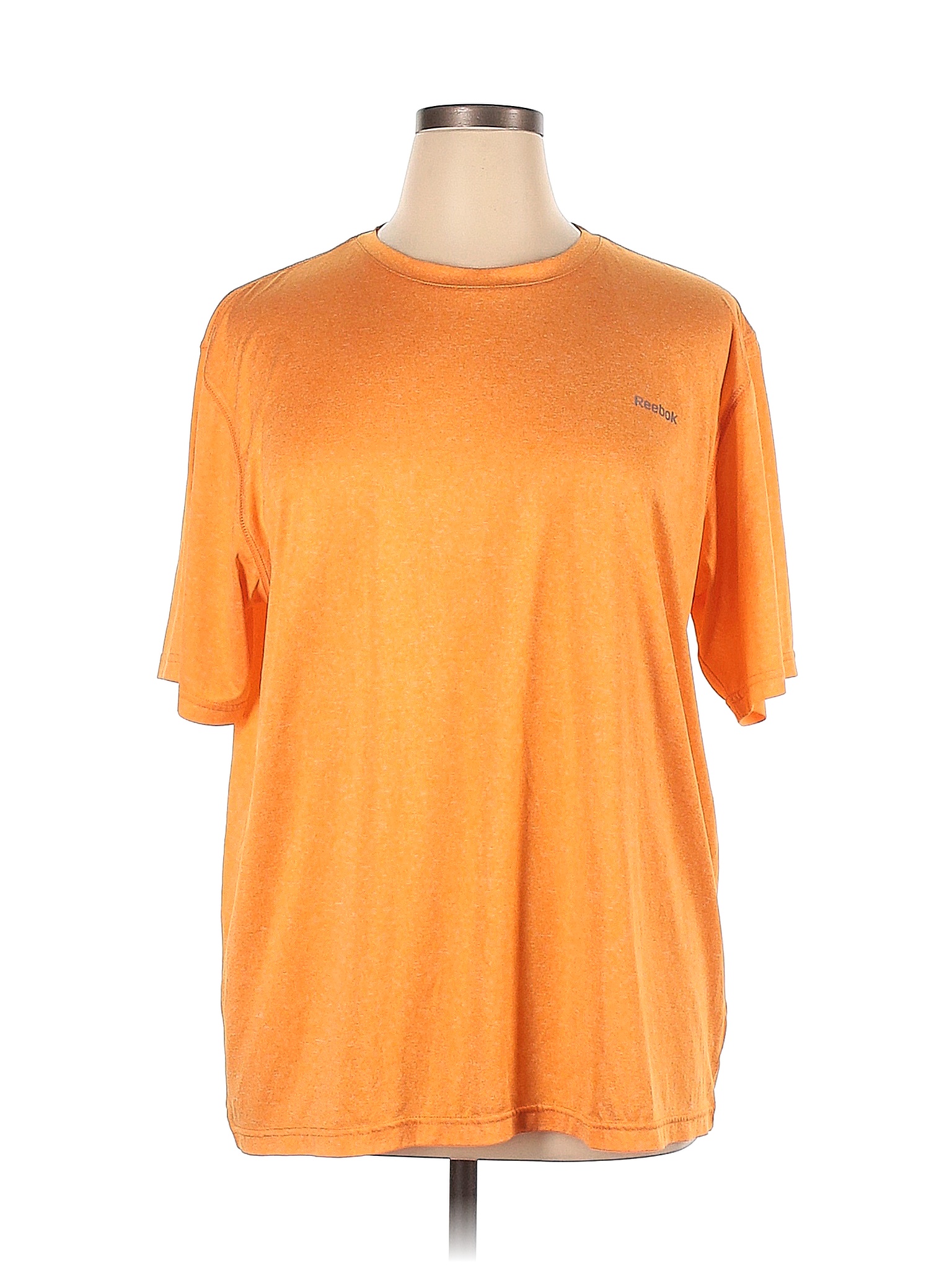 Reebok 100% Polyester Orange Active T-Shirt Size XL - 88% off | thredUP