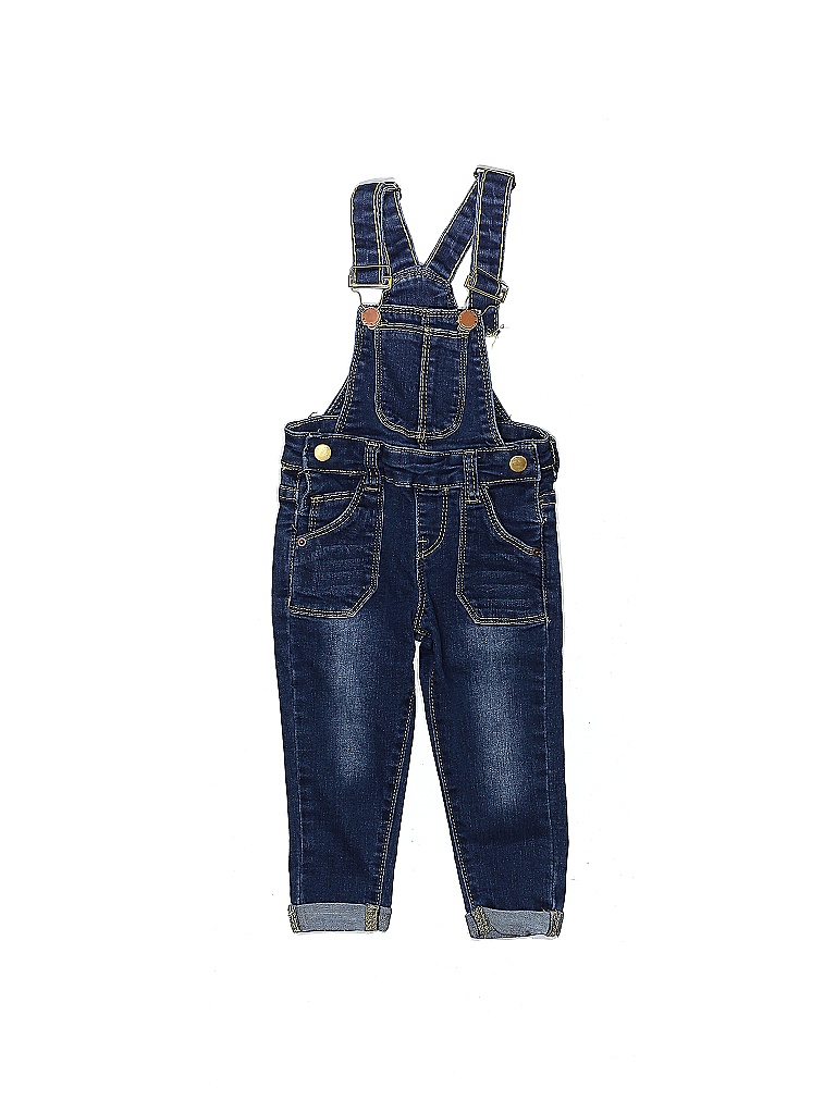 Assorted Brands Solid Blue Overalls Size 12-18 mo - 75% off | thredUP