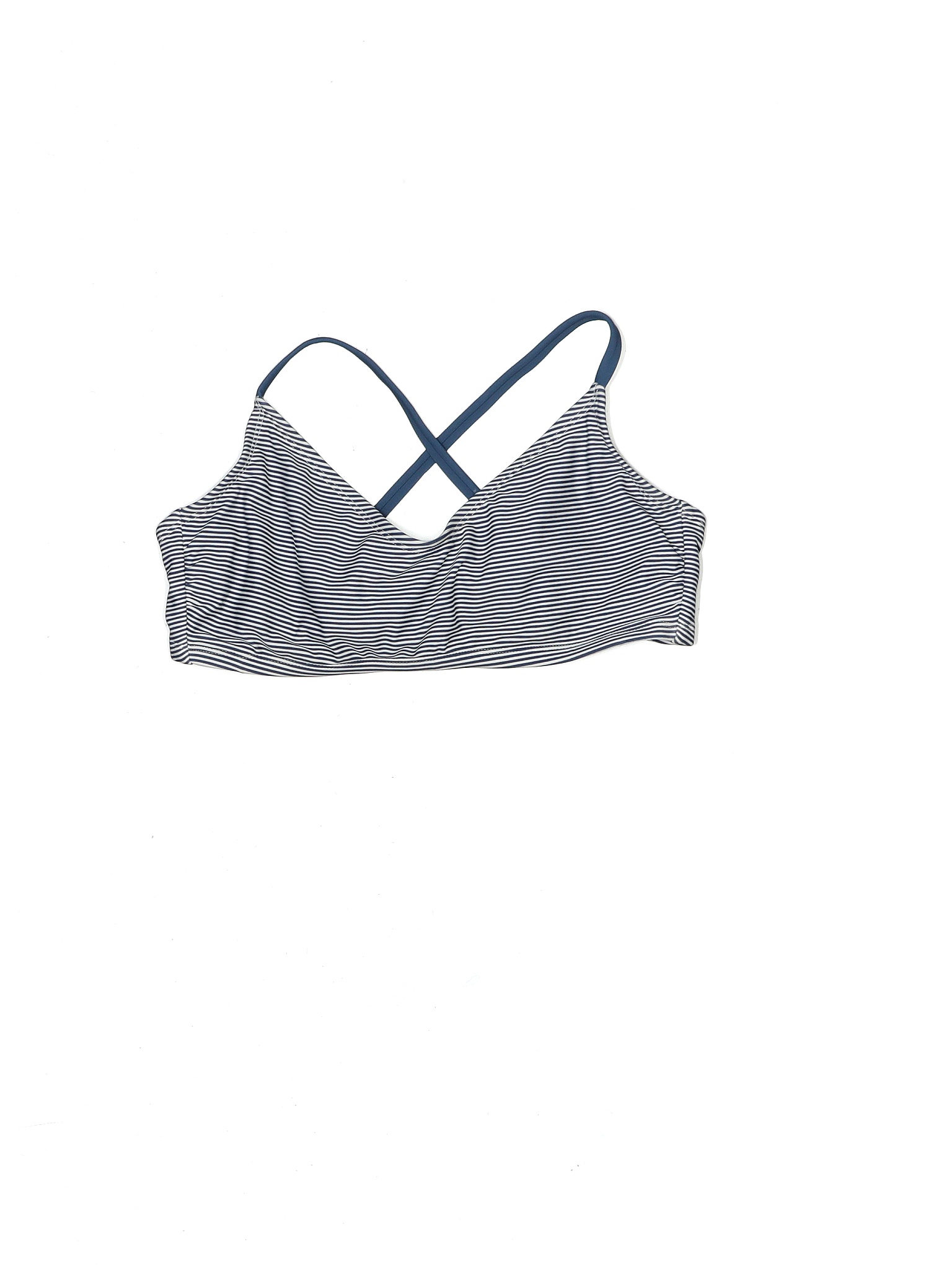 Xhilaration 100 Recycled Plastic Solid Blue Swimsuit Top Size D Dd