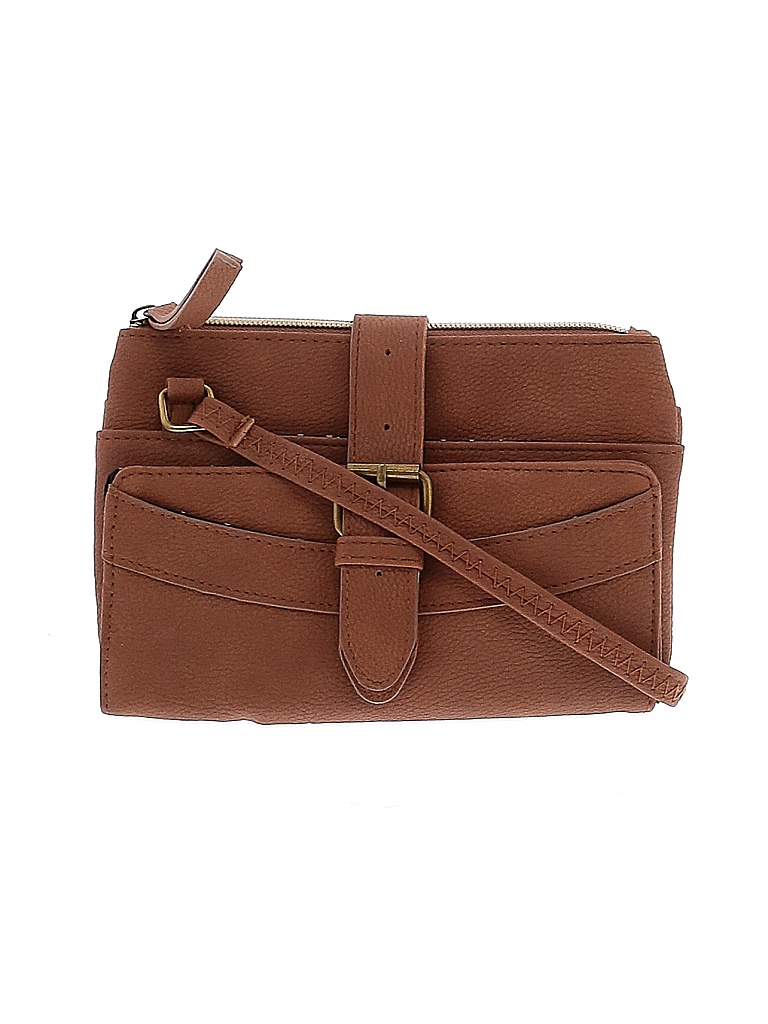 Walmart Solid Brown Crossbody Bag One Size - 53% off | thredUP