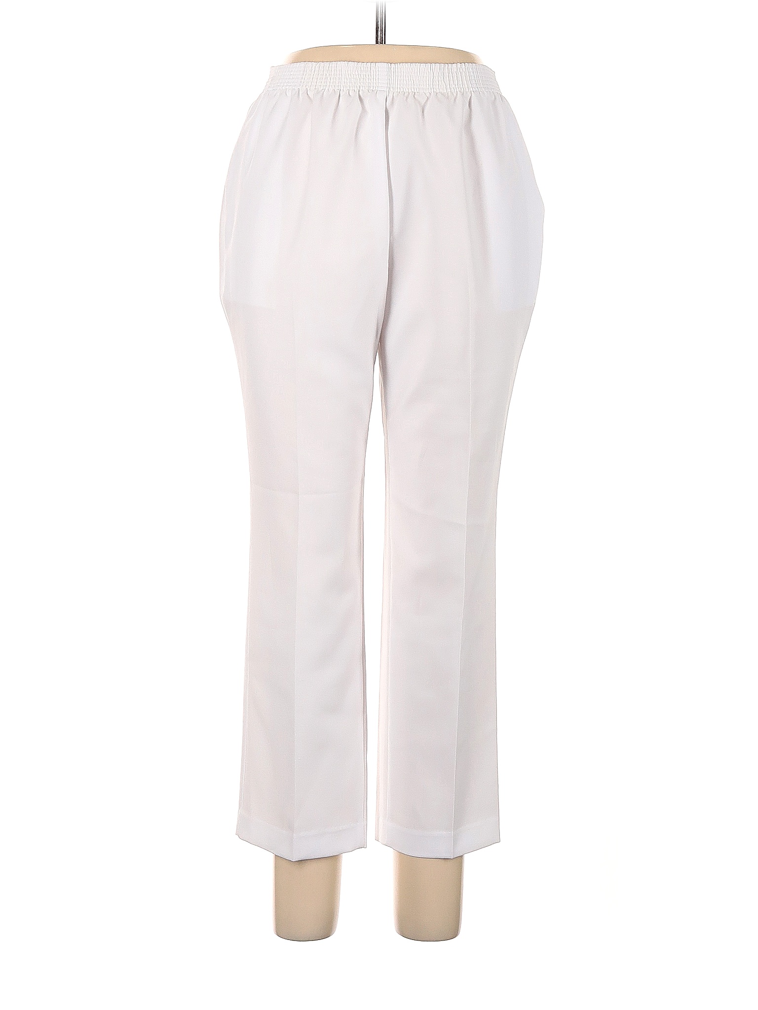 Allison Daley 100% Polyester Solid White Dress Pants Size 12 - P - 66% ...