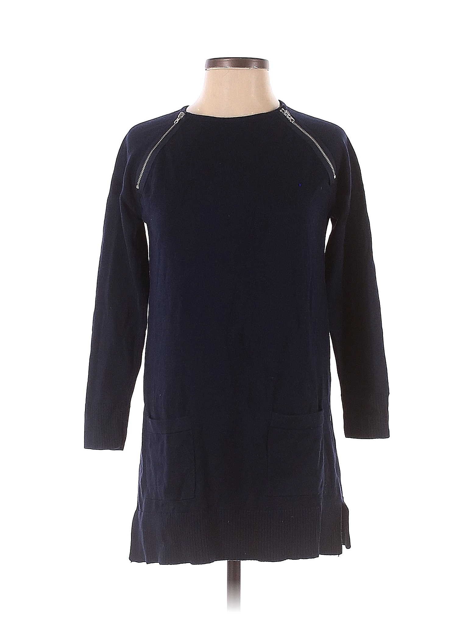 Jeanne Pierre 100% Cotton Solid Black Blue Pullover Sweater Size S - 64 ...