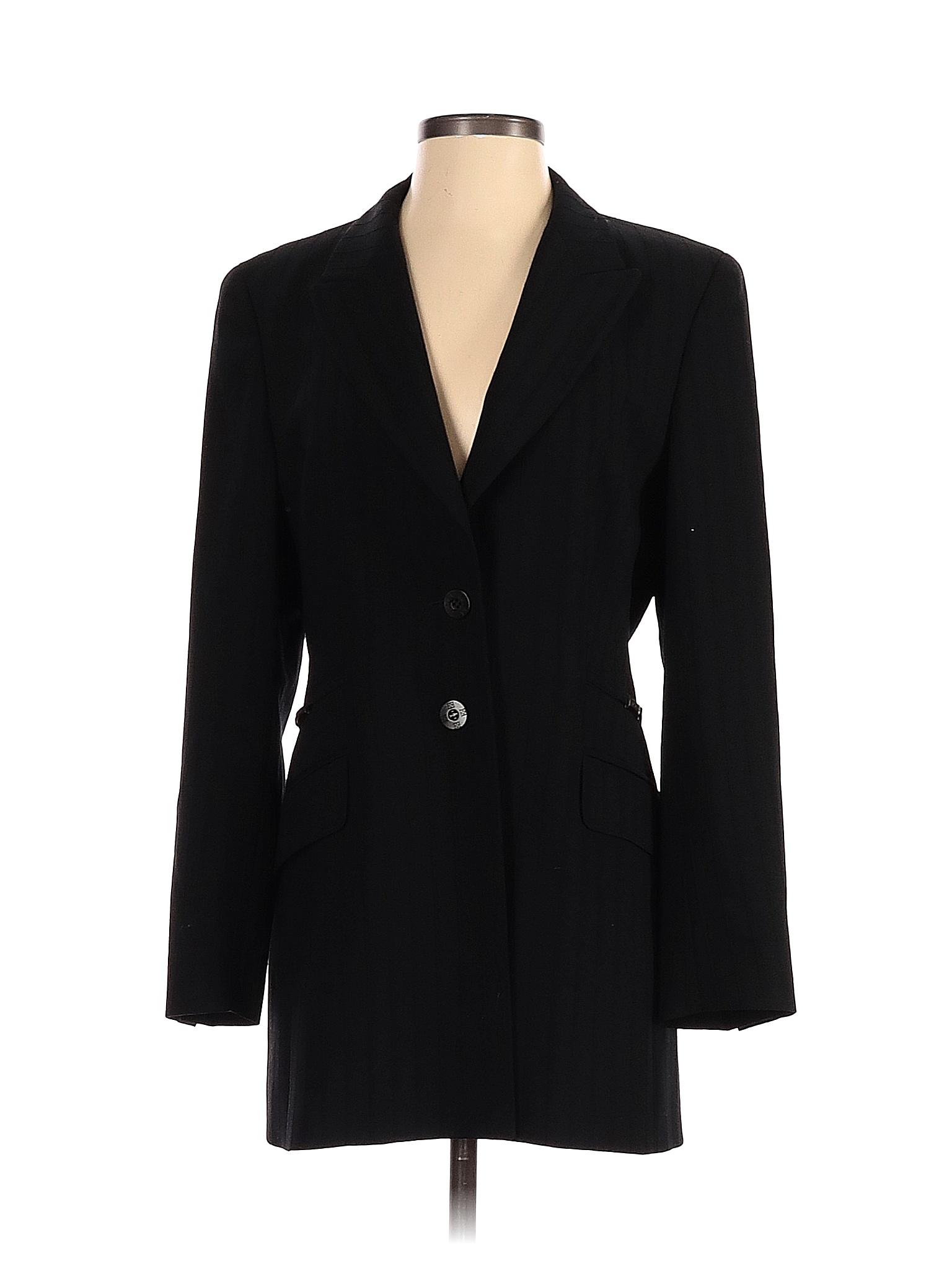 Escada 100% Newwool Black Wool Blazer Size 36 (EU) - 93% off | ThredUp
