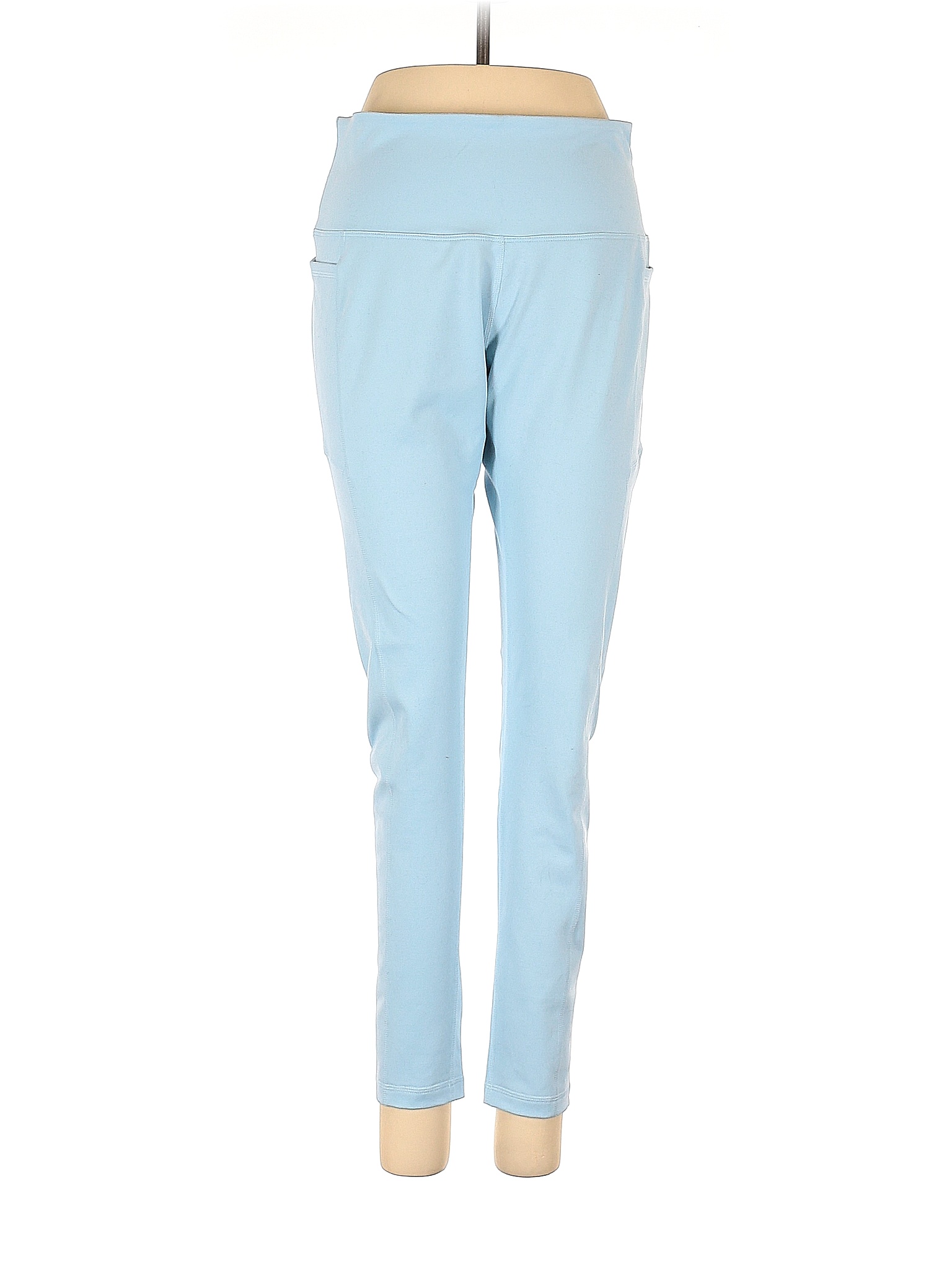 Popflex Solid Blue Active Pants Size 8 - 60% off | thredUP