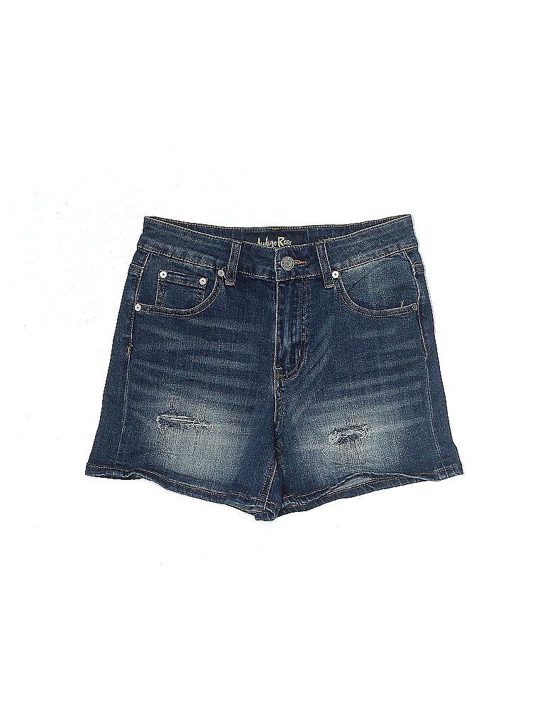 Indigo Rein Solid Blue Denim Shorts Size 5 - 72% off | thredUP