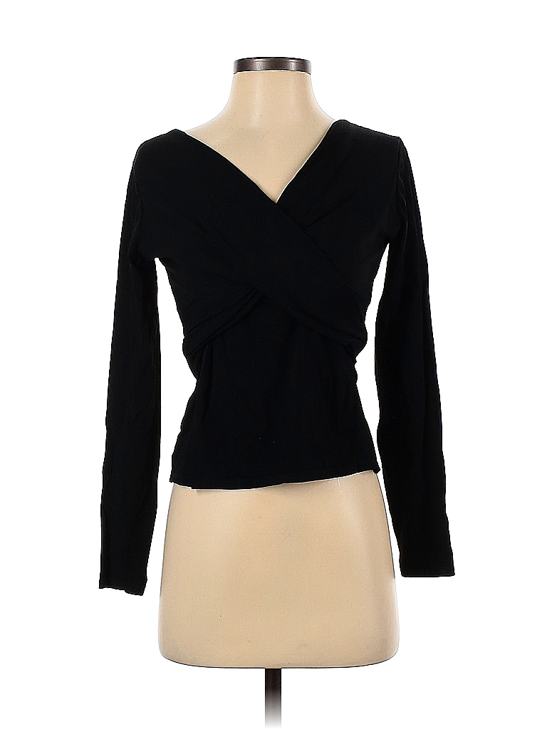 Talbots Solid Black Long Sleeve Top Size S - 89% off | thredUP