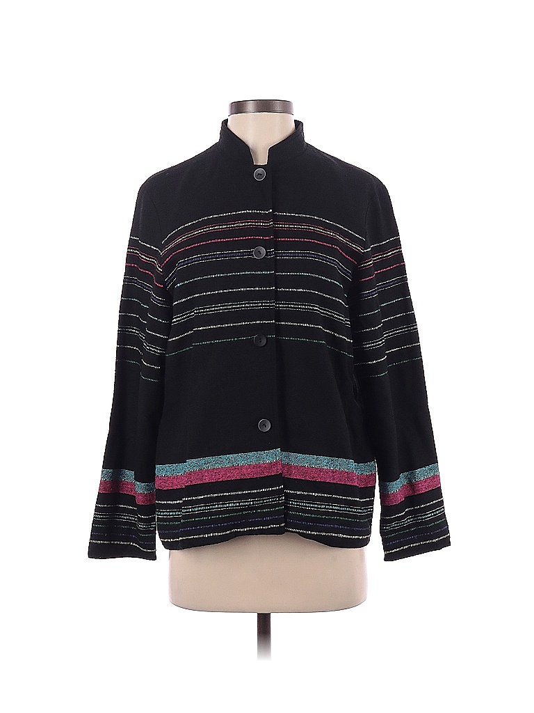 Coldwater Creek 100% Acetate Stripes Black Cardigan Size S - 82% off ...