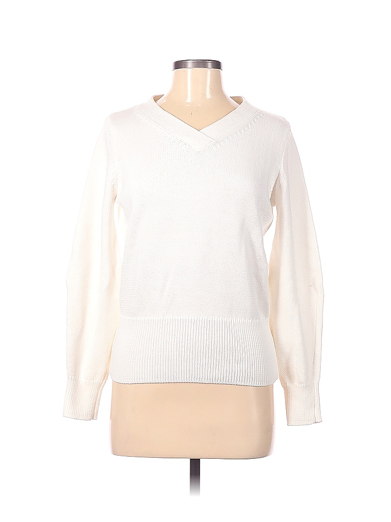 Catherine Malandrino Solid White Pullover Sweater Size M - 84% off ...