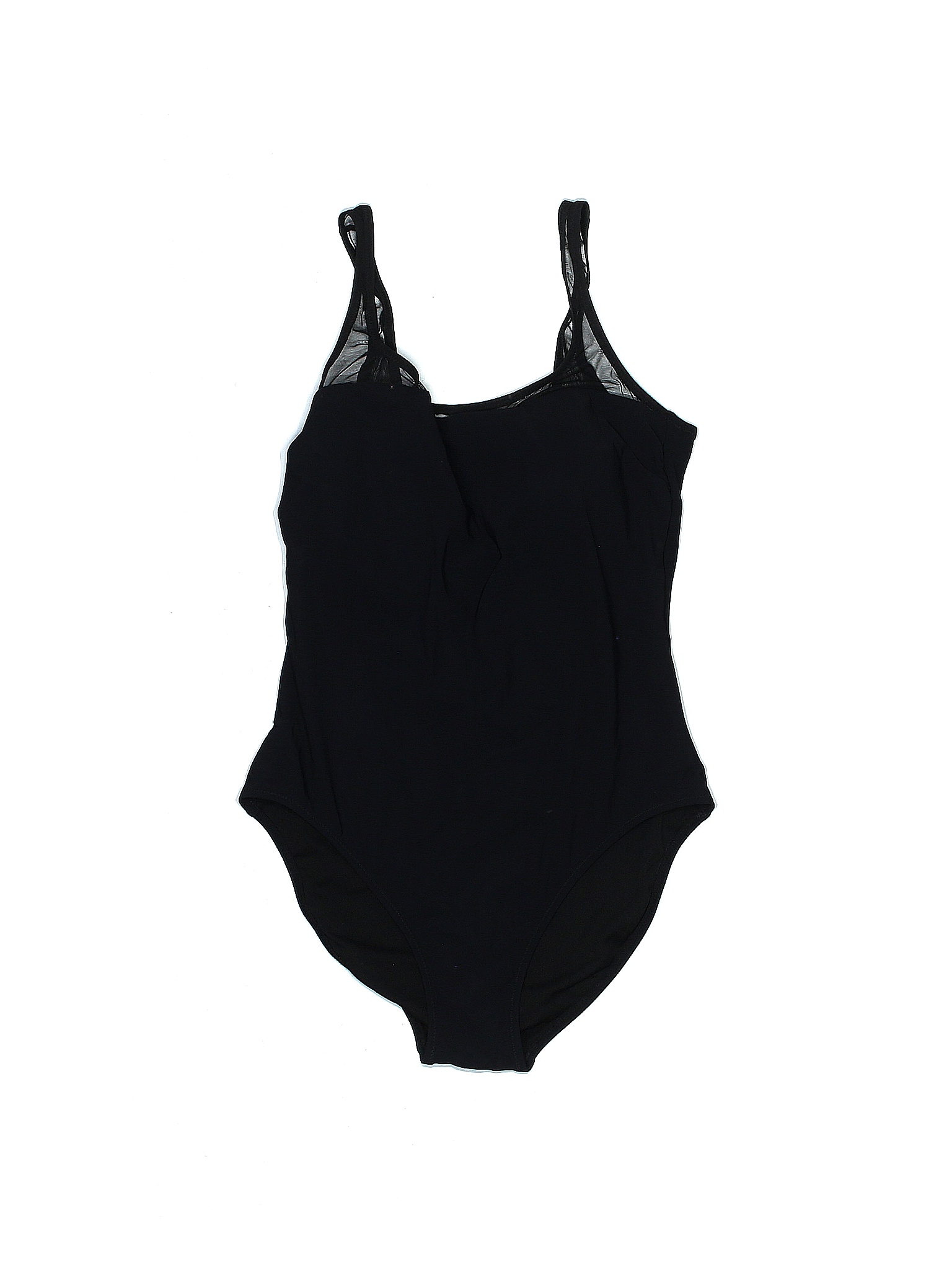Profile By Gottex Solid Black One Piece Swimsuit Size 10 70 Off