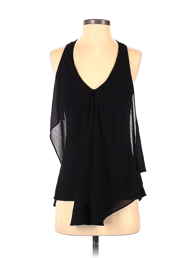Doe & Rae Solid Black Sleeveless Blouse Size S - 75% off | thredUP