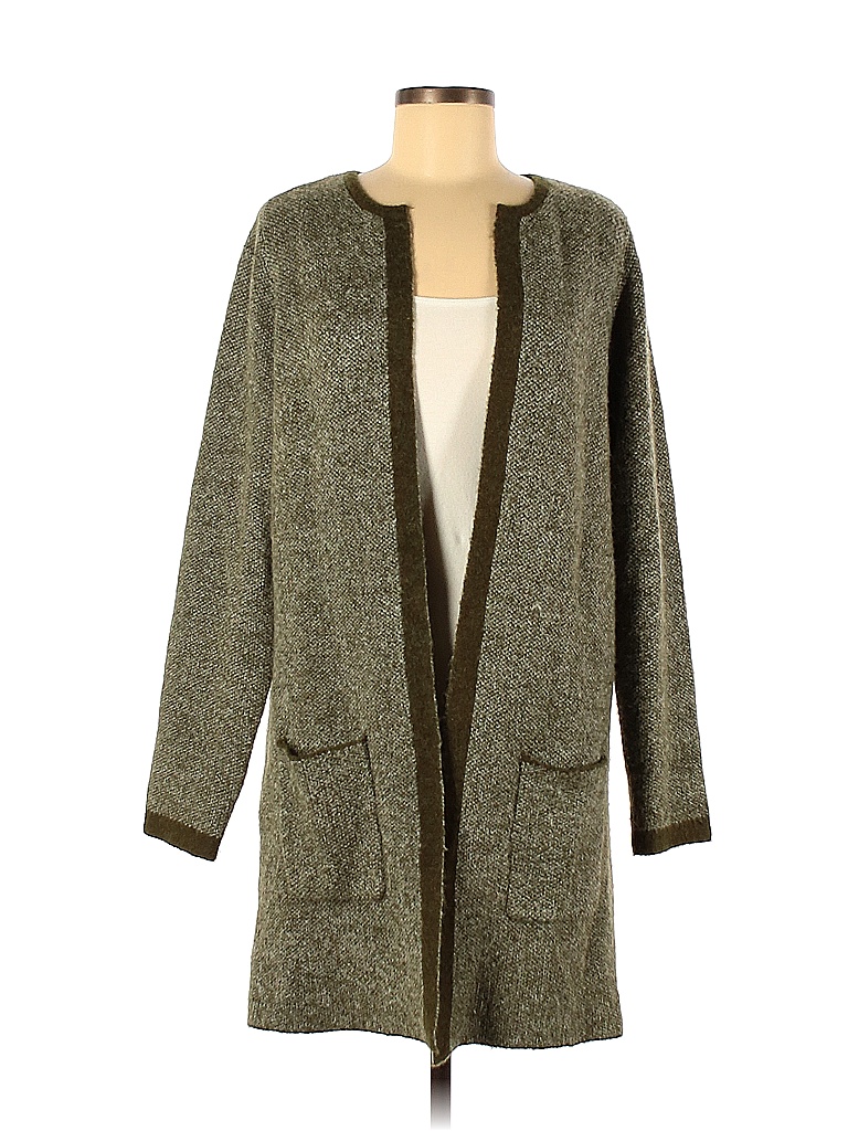 Cyrus Solid Colored Green Cardigan Size M - 78% off | thredUP