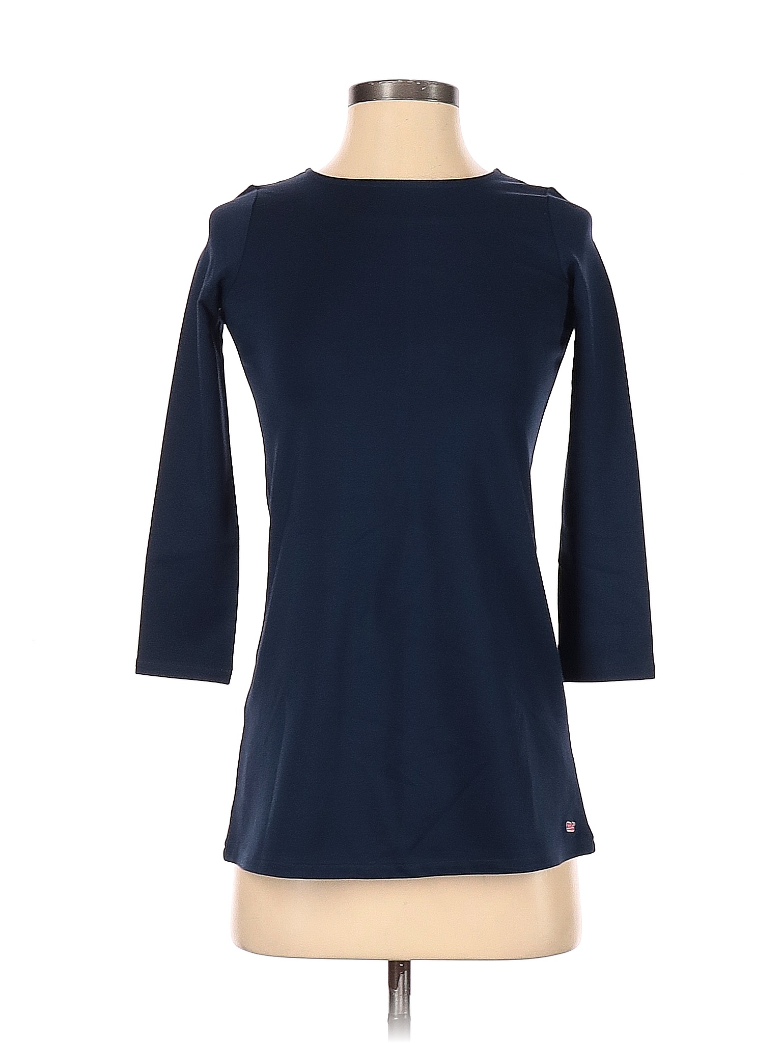 Vineyard Vines Solid Blue Long Sleeve Top Size Xs 88 Off Thredup