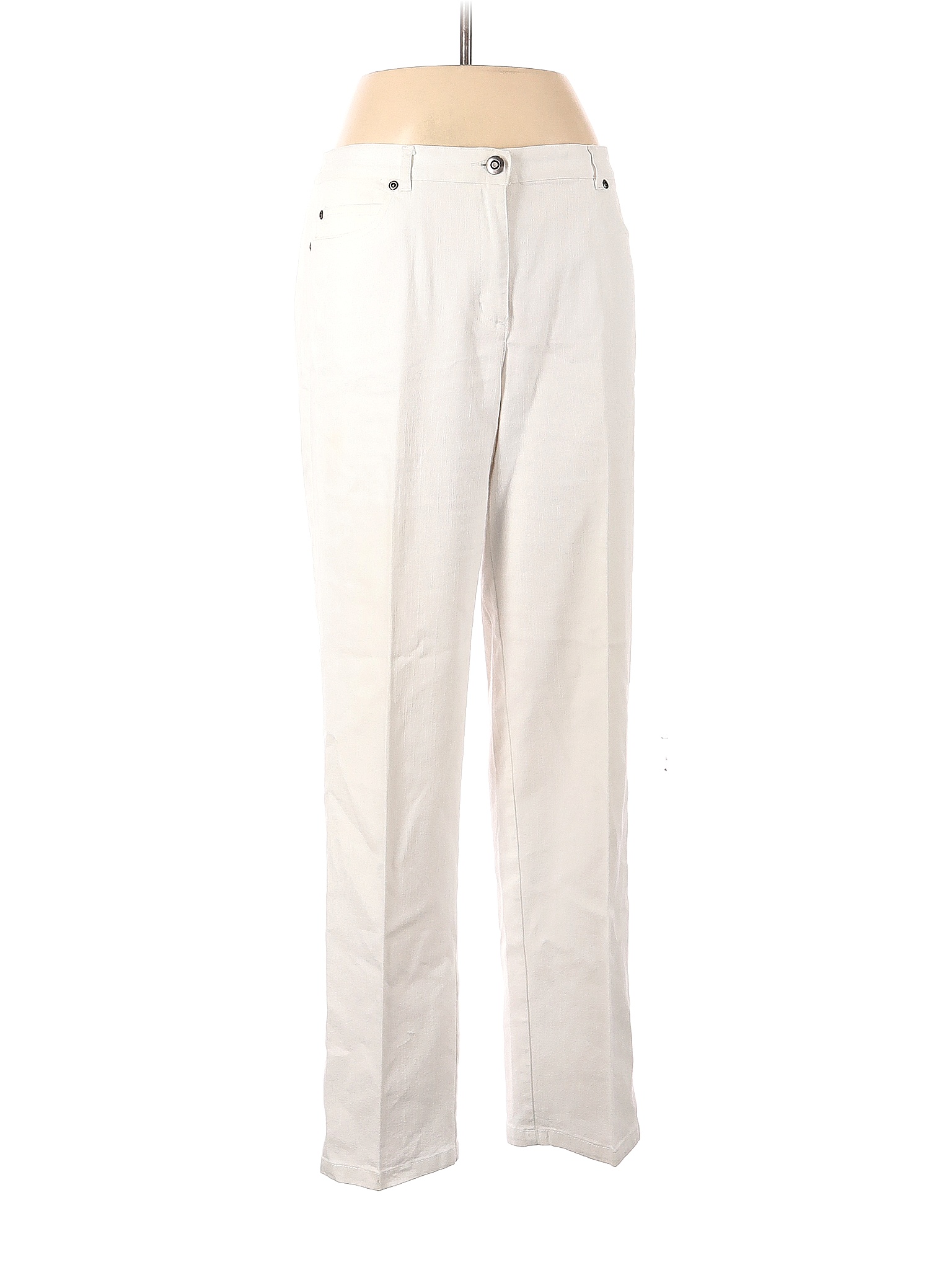 Ruby Rd. Solid White Jeans Size 8 - 84% off | thredUP