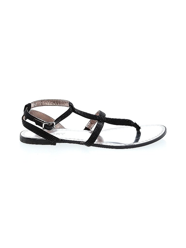 REPORT Solid White Black Sandals Size 8 1/2 - 69% off | thredUP